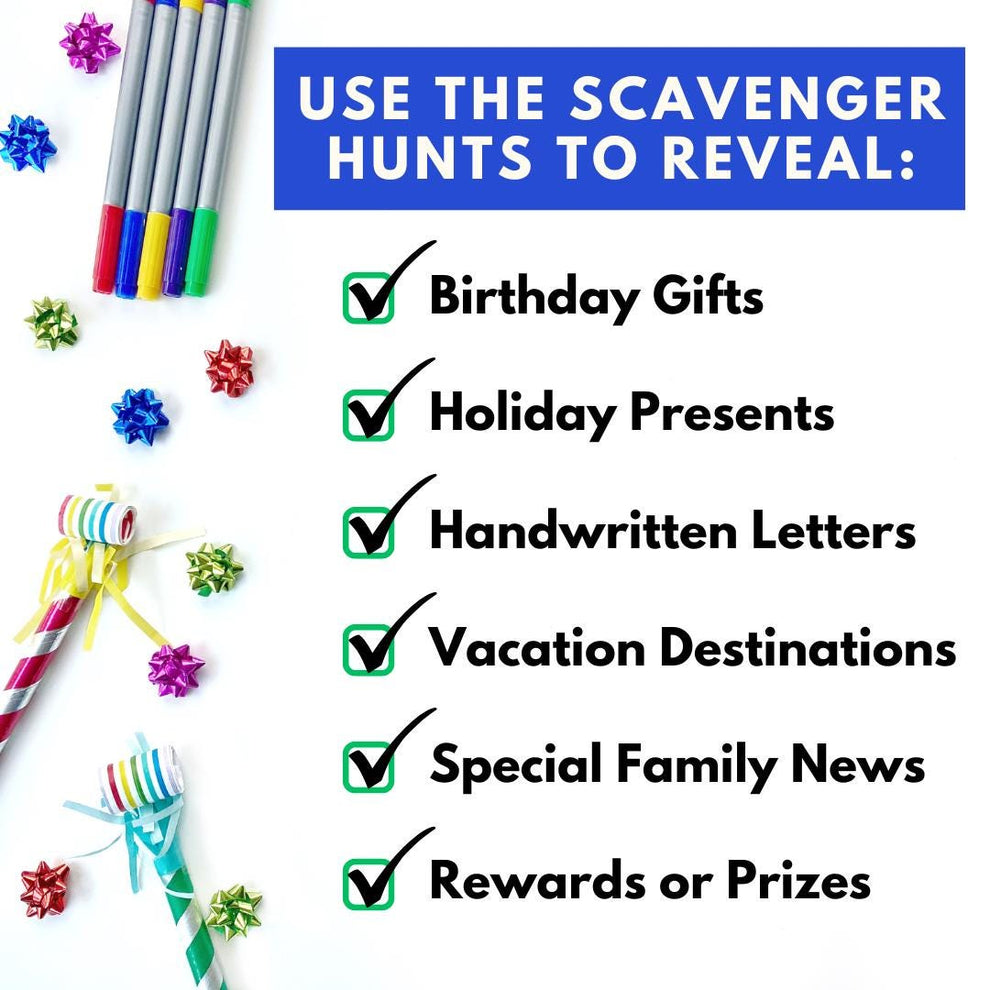 Girls Birthday Scavenger Hunt for Teens and Tweens, Indoor Printable G