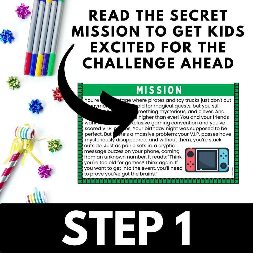 Boys Birthday Scavenger Hunt for Teens and Tweens, Indoor Printable Ga