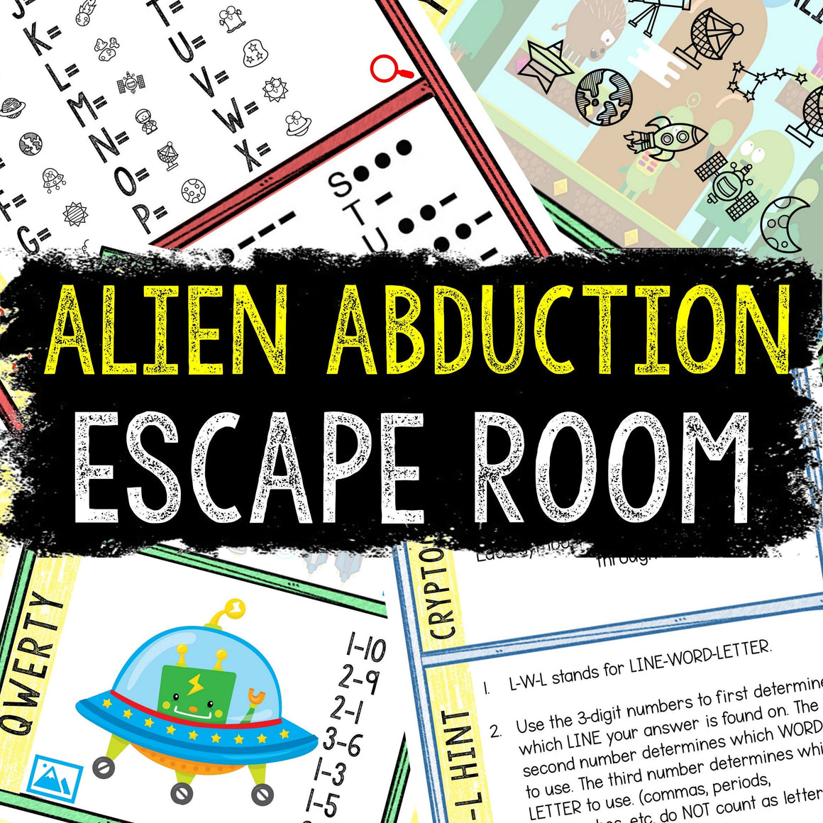 Escape Room for Kids - DIY Printable Game – Alien Abduction