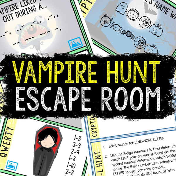 Escape Room for Kids - DIY Printable Game – Vampire Hunt