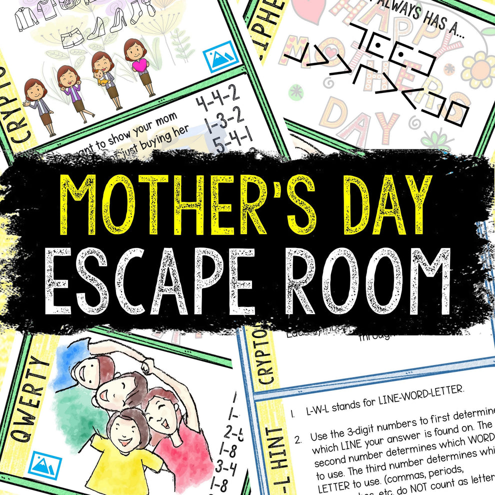 Escape Room for Kids - Printable Party Game – Mother's Day