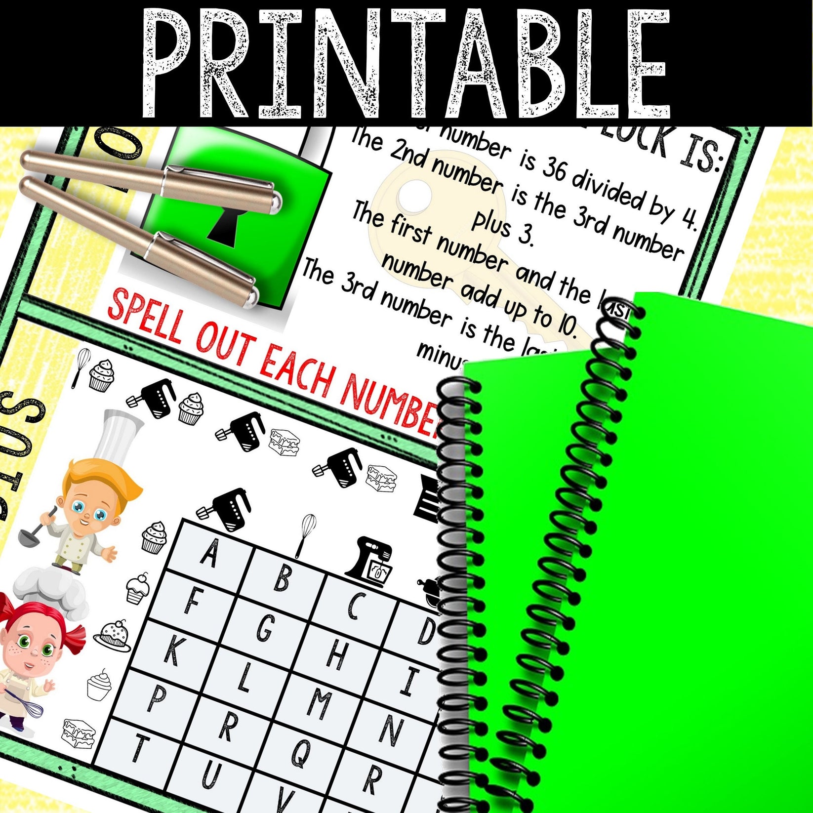 Escape Room for Kids - Printable Party Game – Cupcakes