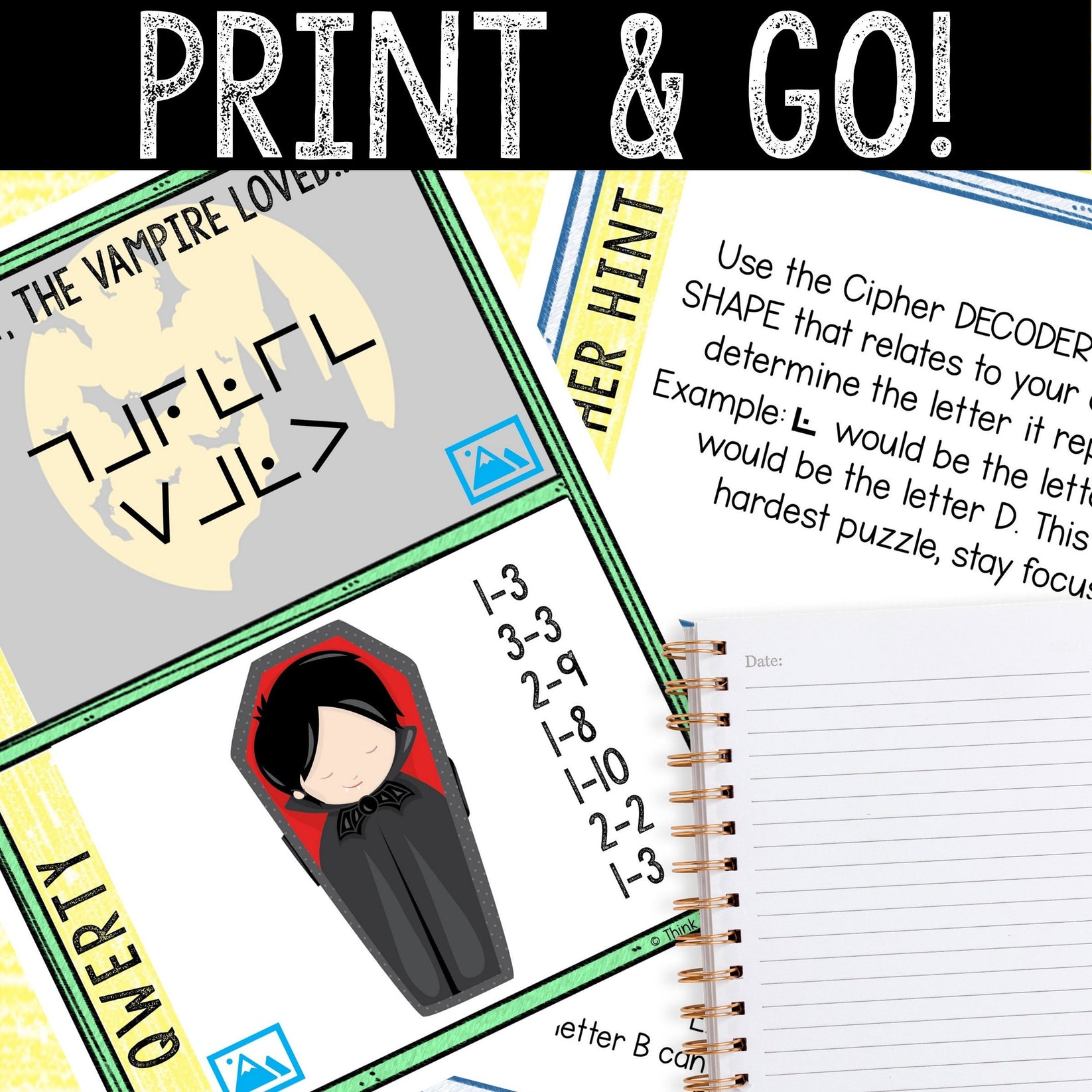 Escape Room for Kids - DIY Printable Game – Vampire Hunt