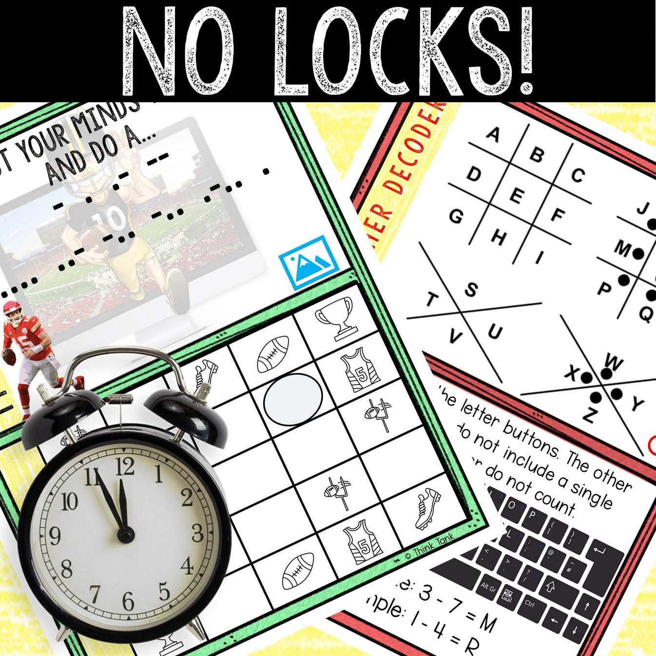 Escape Room for Kids - Printable Party Game – Football