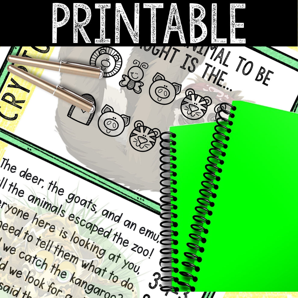 Escape Room for Kids - Printable Party Game – Zoo Escape