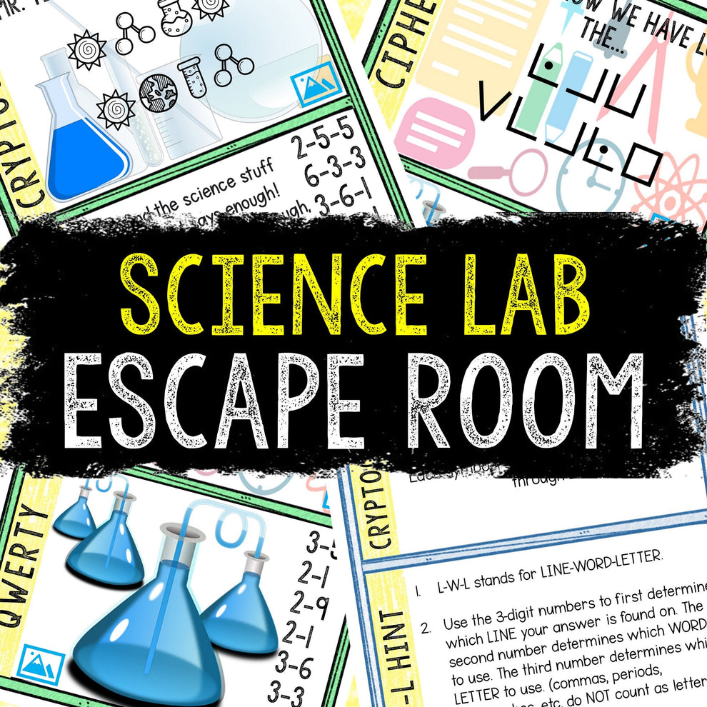 Escape Room for Kids - Printable Party Game – Science Lab