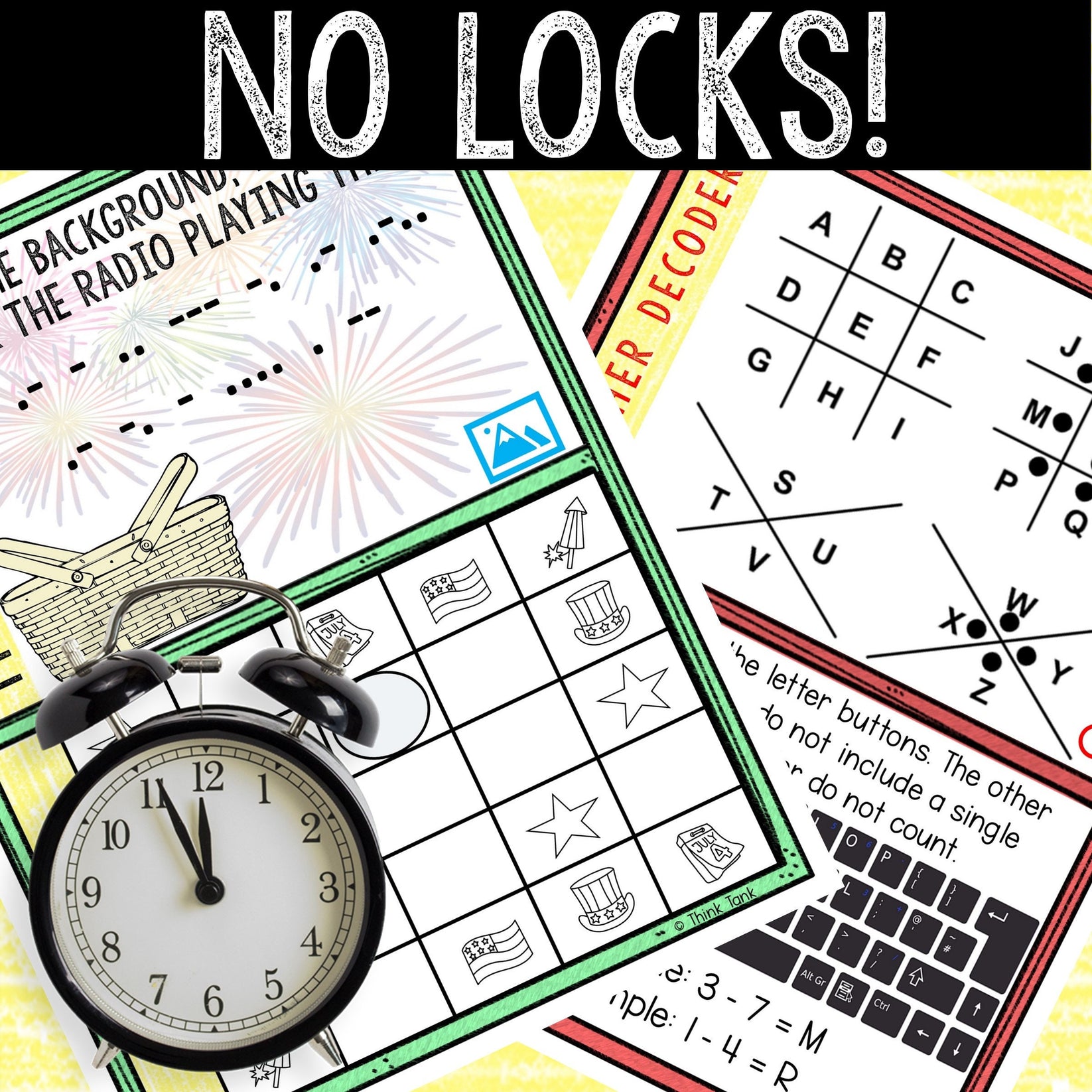 Escape Room for Kids - Printable Party Game – 4th of July