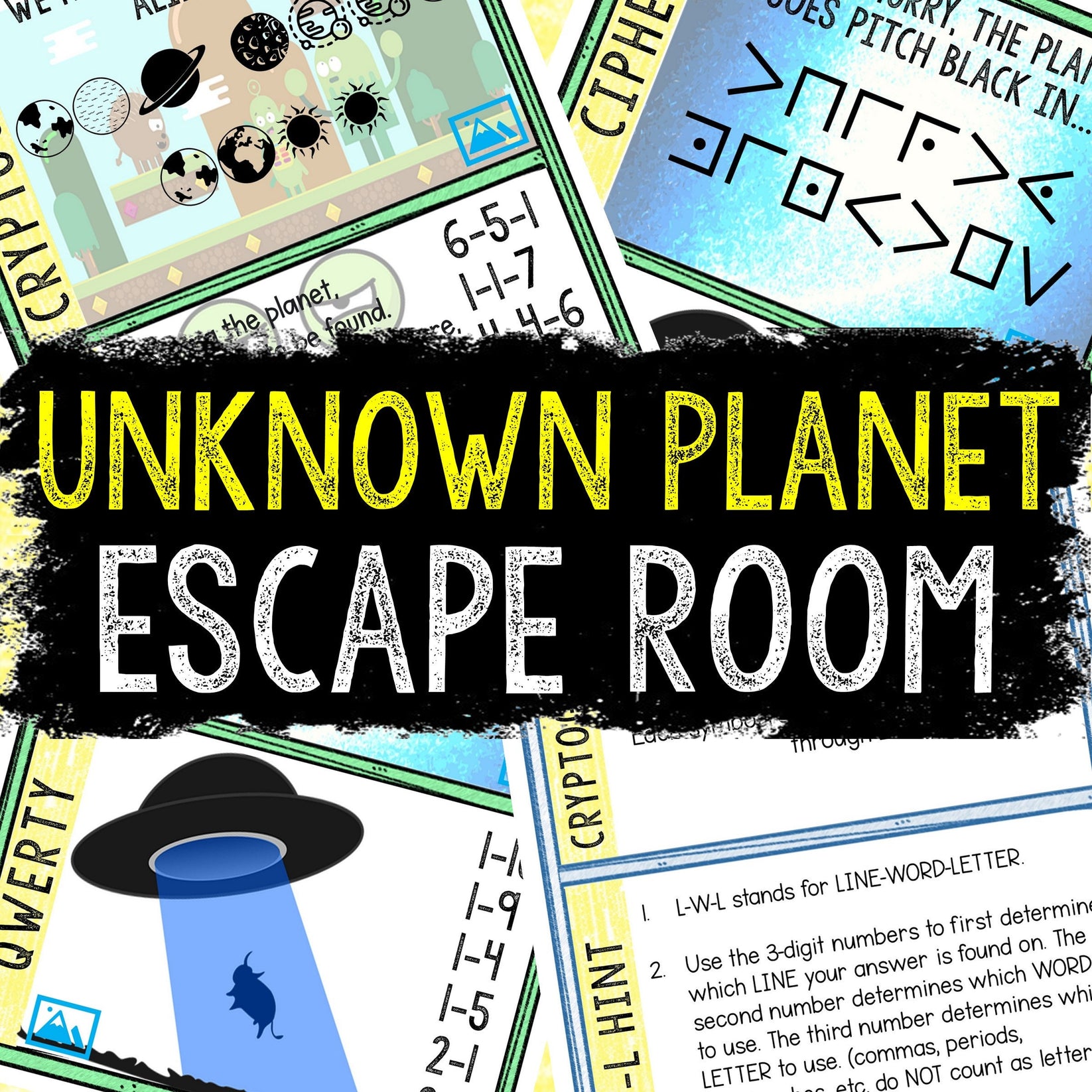Escape Room Game for Kids - Printable Party Game – Planet