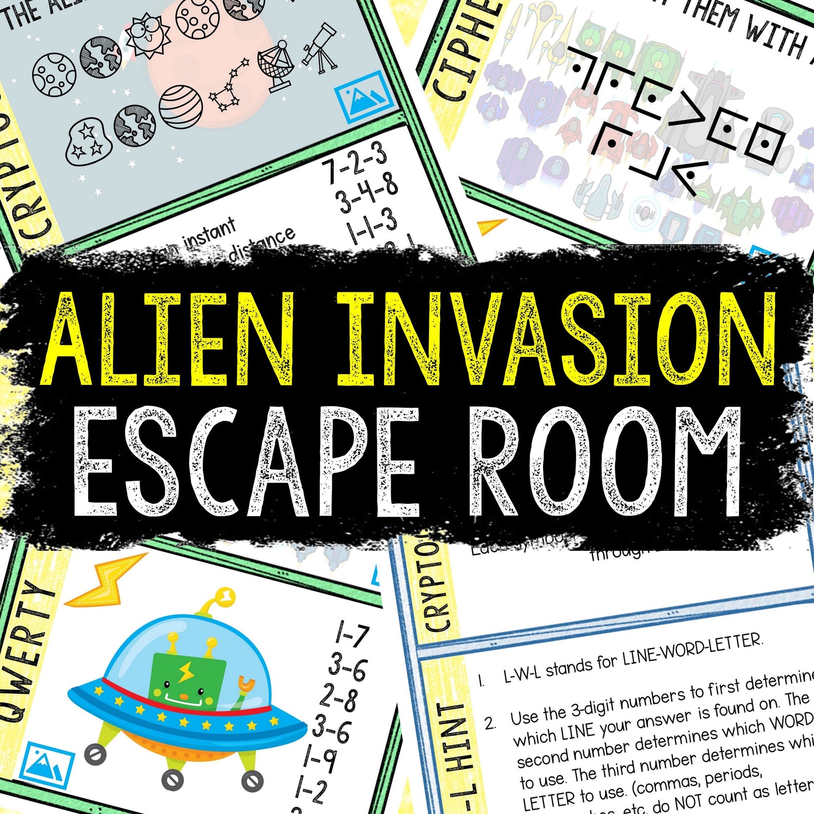 Escape Room for Kids - DIY Printable Game – Alien Invasion