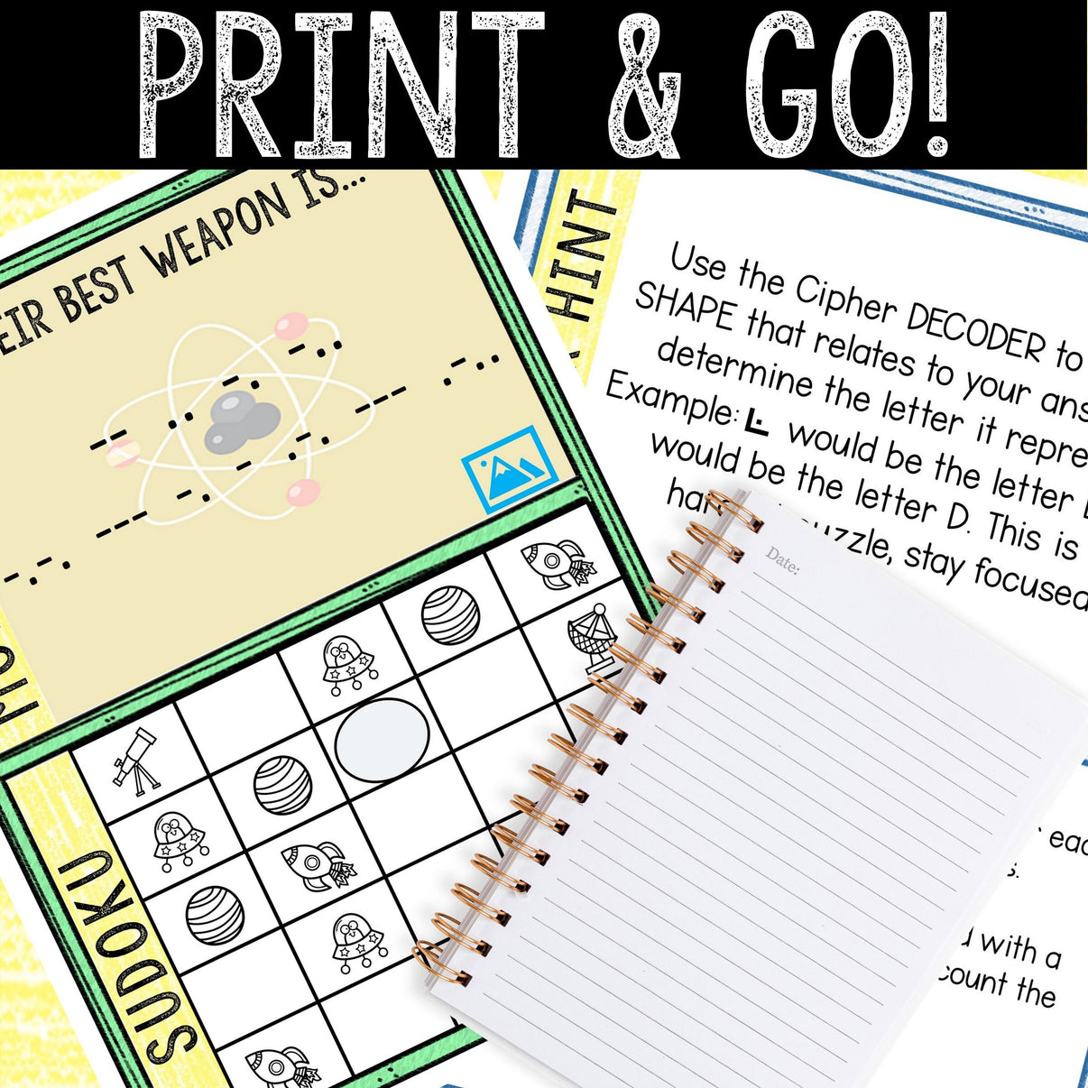 Escape Room for Kids - DIY Printable Game – Alien Invasion