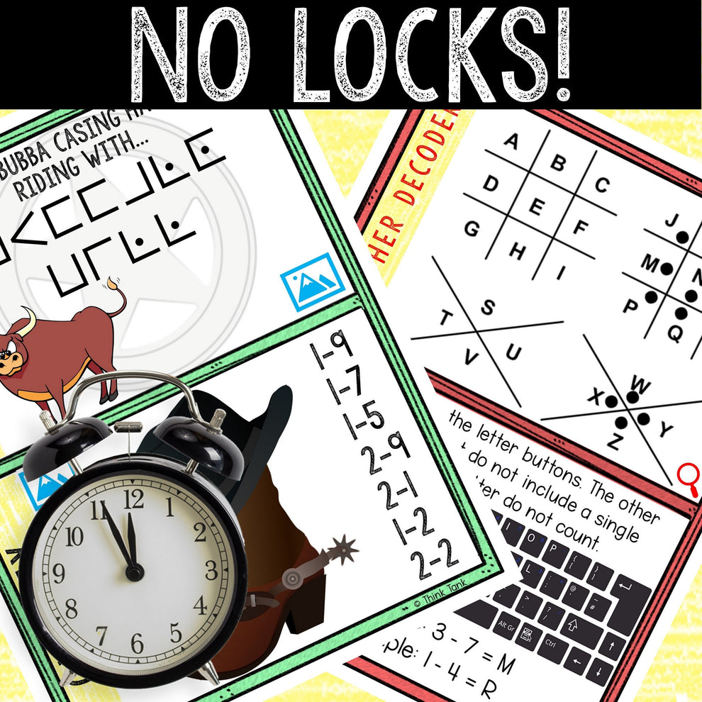 Escape Room for Kids - Printable Party Game – Wild West