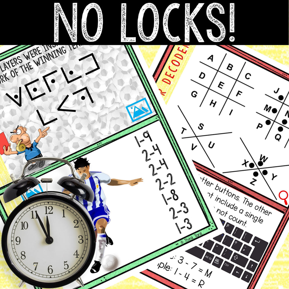 Escape Room for Kids - Printable Party Game – Soccer Team