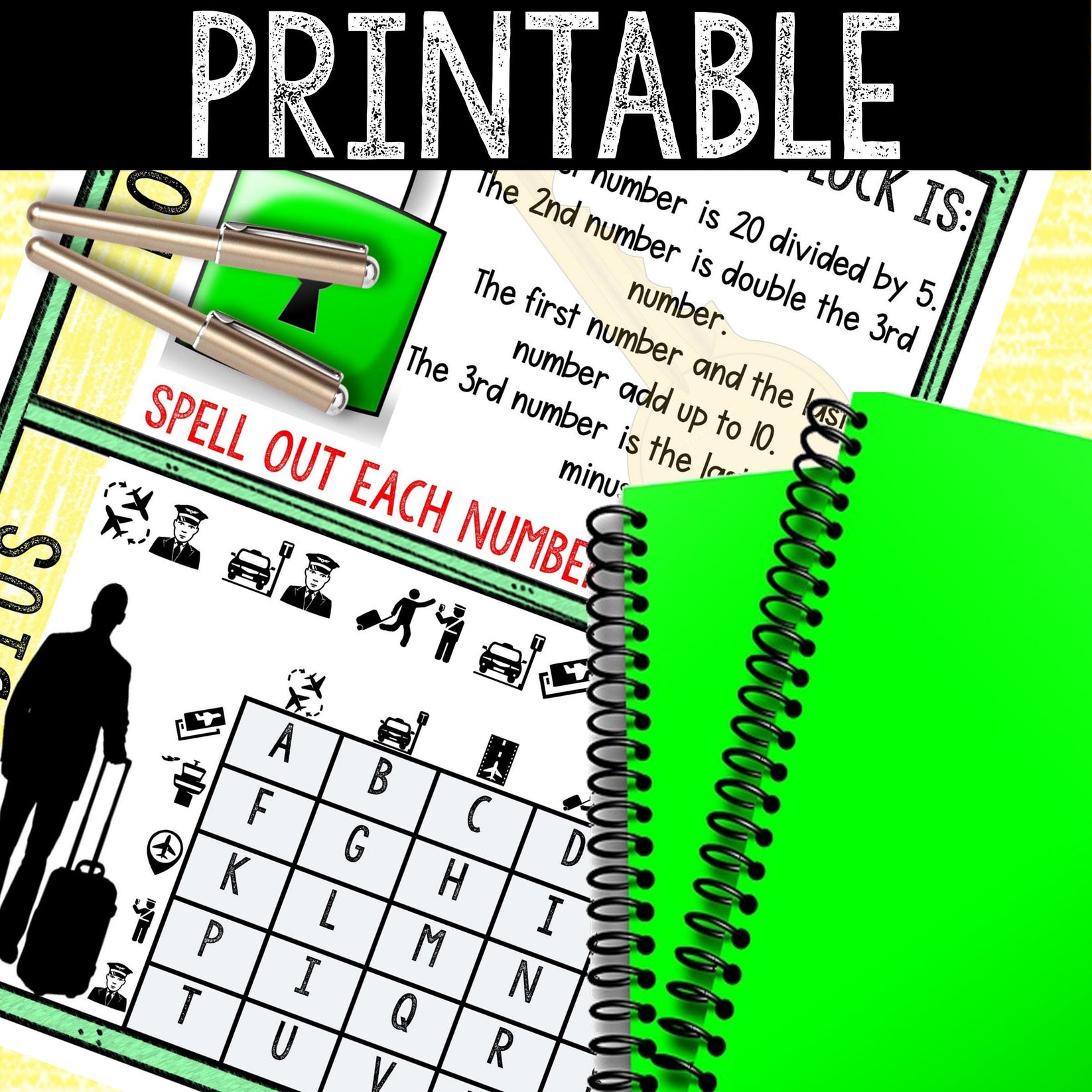 Escape Room for Kids - Printable Party Game – Taking Flight