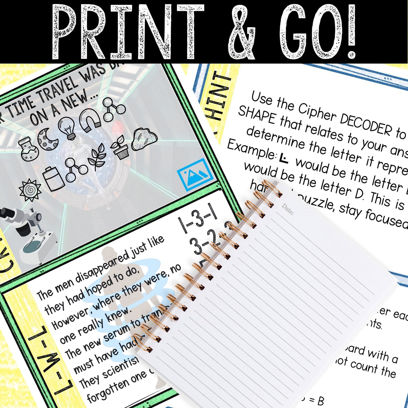 Escape Room for Kids - Printable Party Game – Time Travel