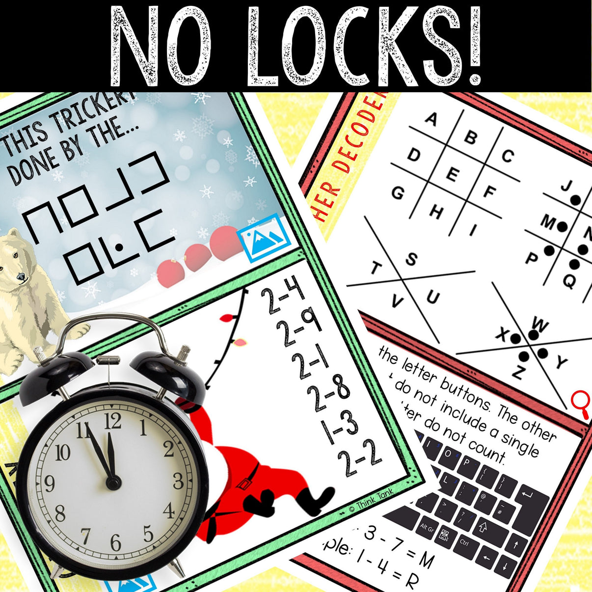 Christmas Escape Room for Kids - Printable Party Game –Santa