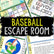 Escape Room for Kids - Printable Party Game – Baseball