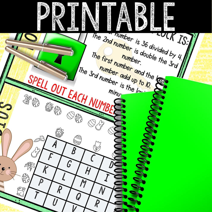 Easter Escape Room Game for Kids - Printable Party Game
