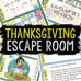 Thanksgiving Escape Room for Kids - Printable Party Game