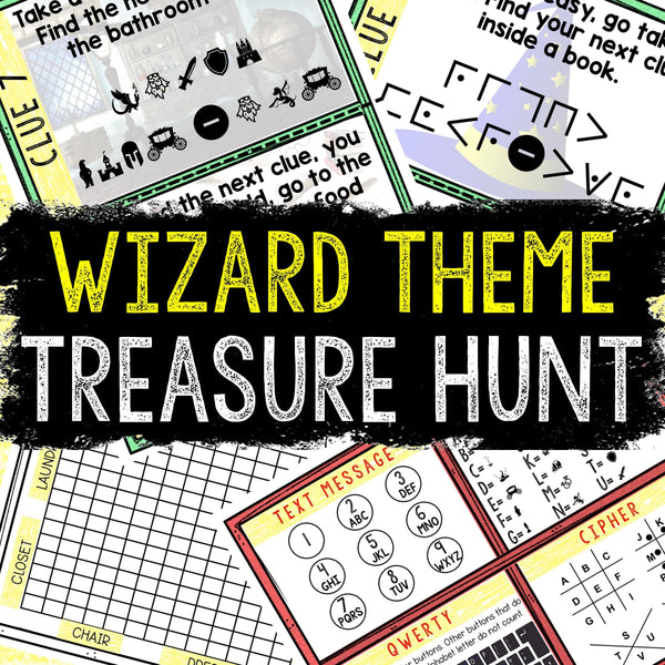 Wizard Theme Treasure Hunt for Kids - Indoor Scavenger Hunt
