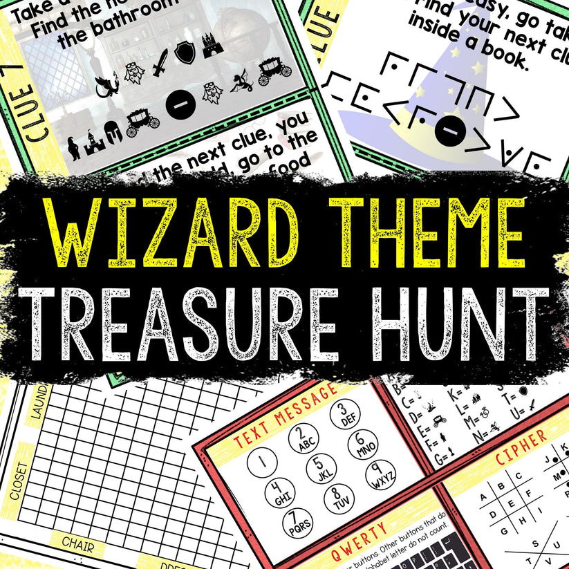 Wizard Theme Treasure Hunt for Kids - Indoor Scavenger Hunt