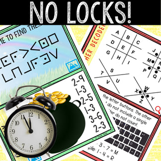 St. Patrick's Day Escape Room Kids Game - Party Printable