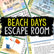 Escape Room Game for Kids - Printable Party Game – Beach Day
