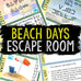 Escape Room Game for Kids - Printable Party Game – Beach Day
