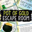 St. Patrick's Day Escape Room Kids Game - Party Printable